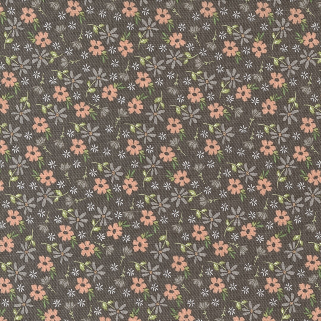 EMMA by Sherri & Chelsi for Moda Fabrics - Blossom 37631-21 Charcoal ...
