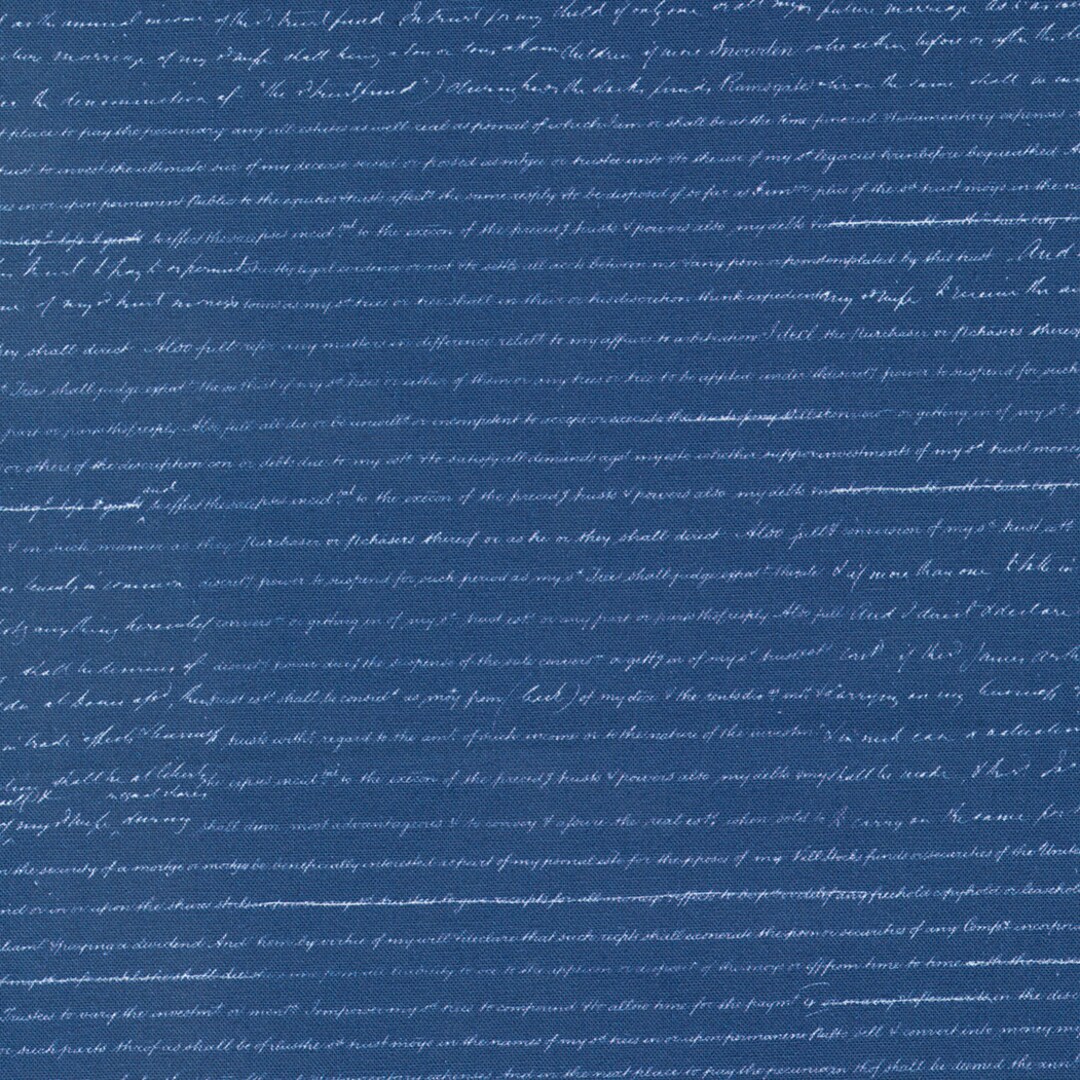 Bluebell by Janet Clare for Moda Fabrics - Blueprint 16965-12 Prussian ...