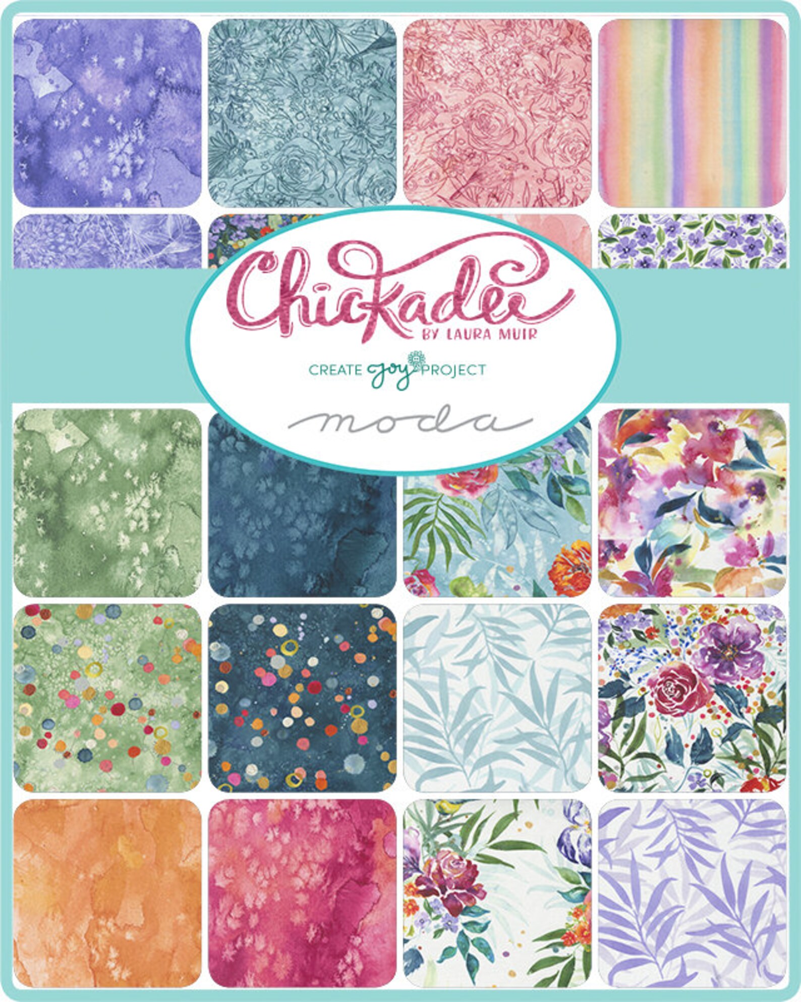 CHICKADEE by Create Joy Project for Moda Fabrics Garden - Etsy