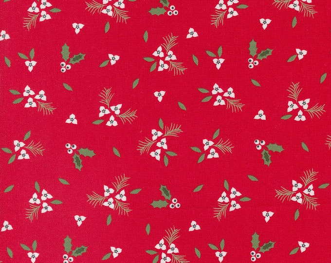Starberry by Corey Yoder for Moda Fabrics Pine Springs 29182-12 Red 1/2 ...