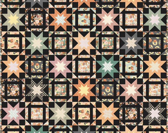 STAR SHINE Quilt Kit With Pattern Using Kitty Corn by Urban Chiks ...