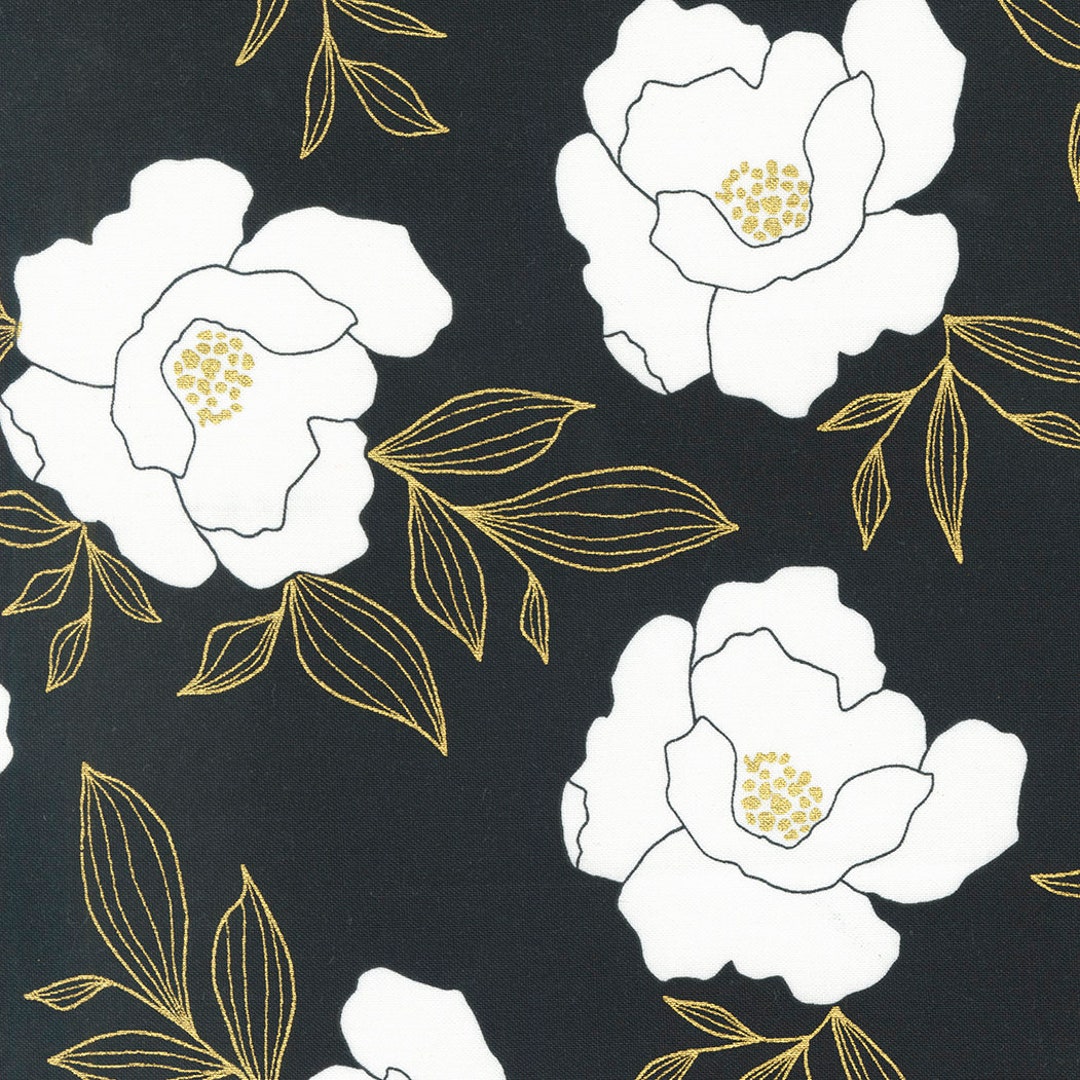 GILDED by Alli K Design for Moda Fabrics Bold Blossoms - Etsy