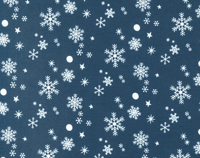 Hello Holidays by Abi Hall for Moda - Snowflakes 35374-15 Night Sky - 1 ...