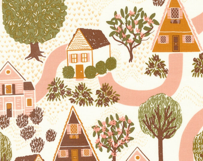 Quaint Cottage by Gingiber for Moda Fabrics - Street View 48370-11 ...
