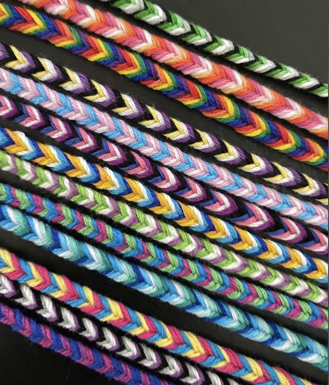 LGBTQIA Pride Fishtail Braid Friendship Bracelets // Custom ...