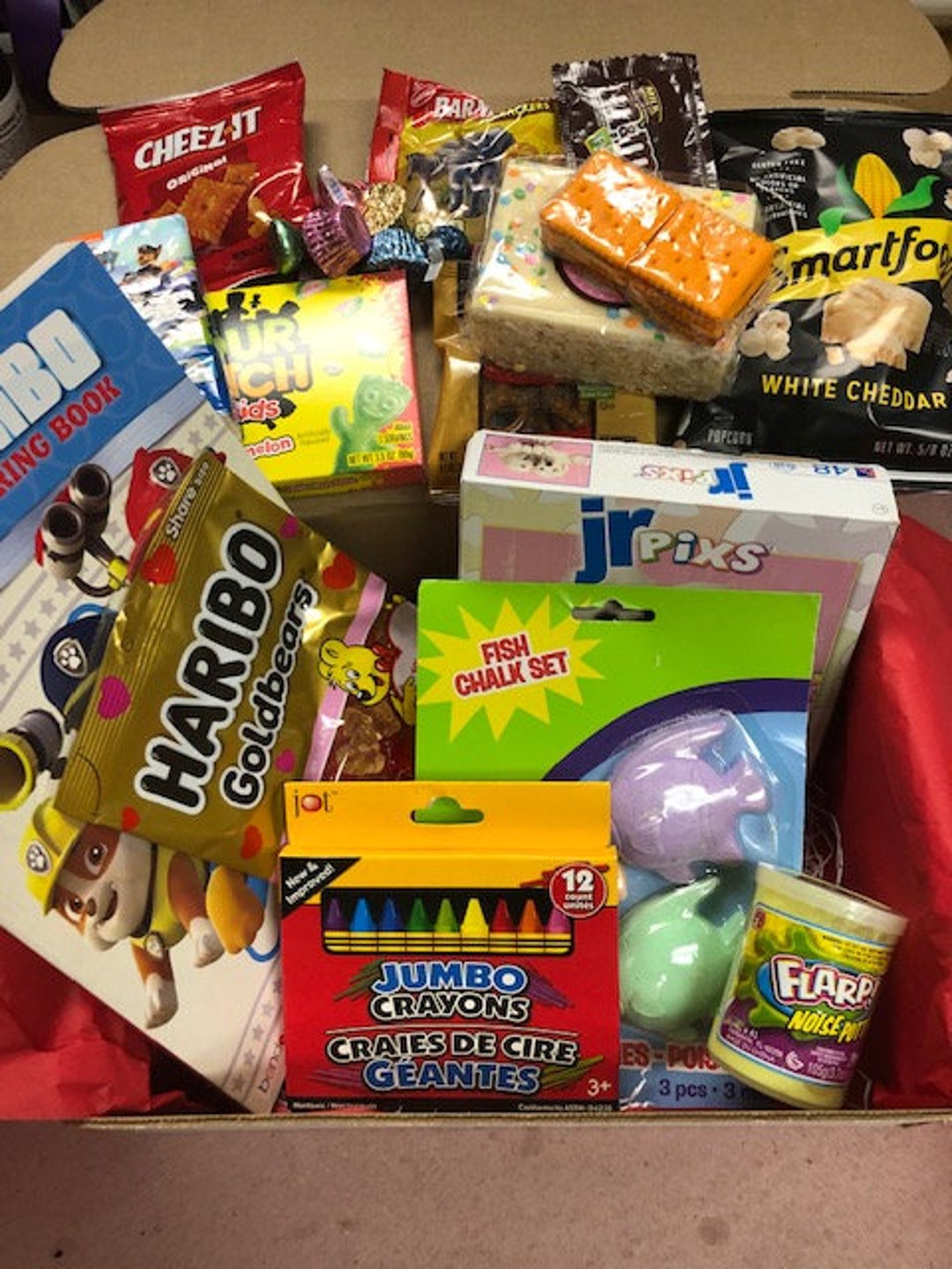 Kids Activity and Snack Gift Basket Box - Etsy