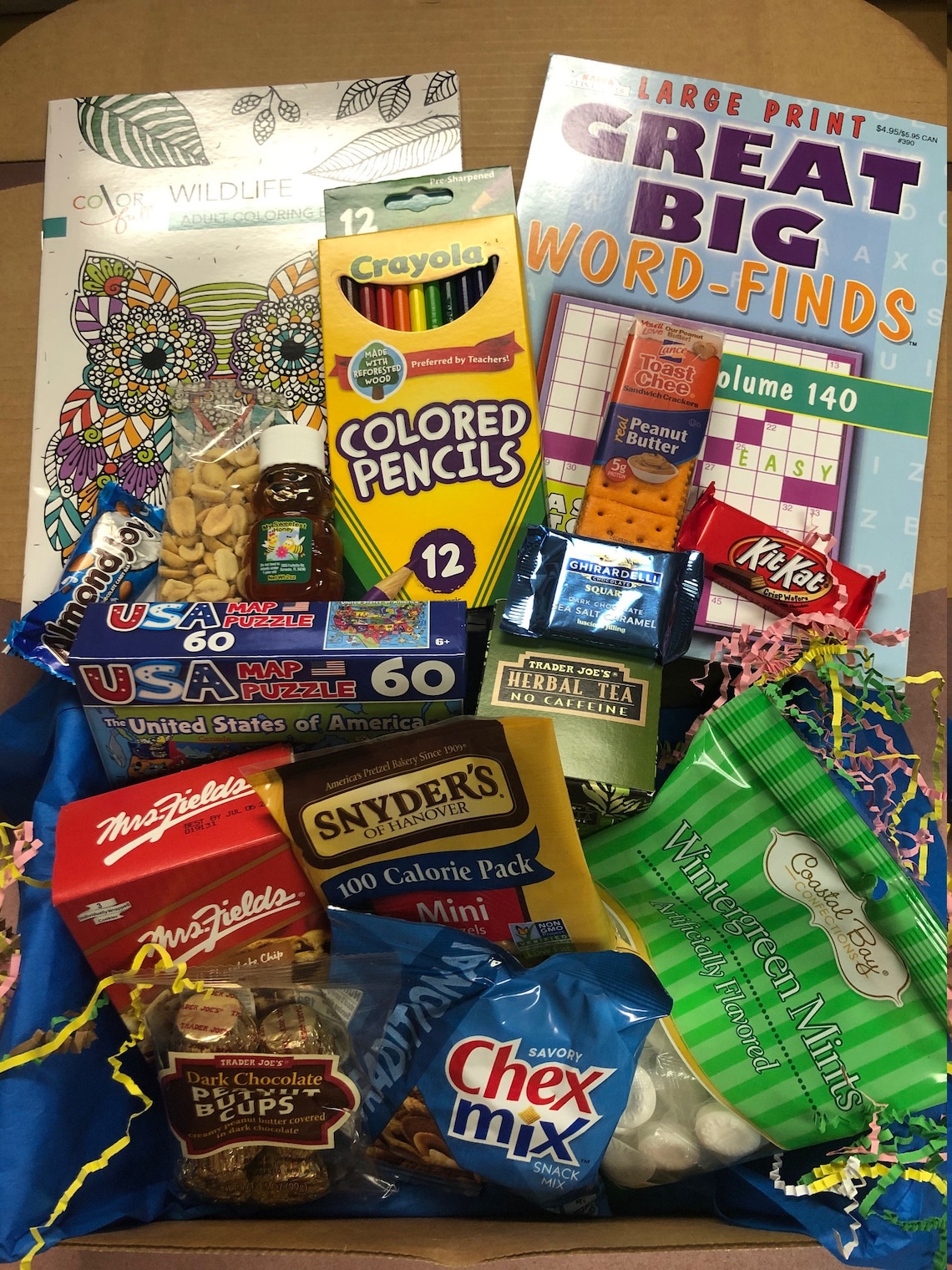 Senior Gourmet Gift Basket Box for Grandma and Grandpa - Etsy