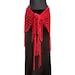 Cherry Red Crocheted Belly Dance Hip Scarf or Shawl - Etsy