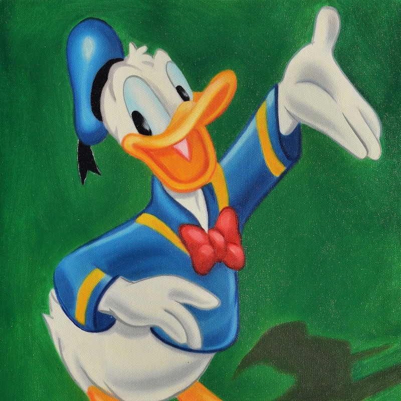 Donald Duck Oil Painting - Etsy