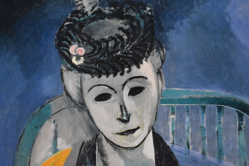 HENRI MATISSE portrait of the Artist Girl Original Vintage Poster the ...