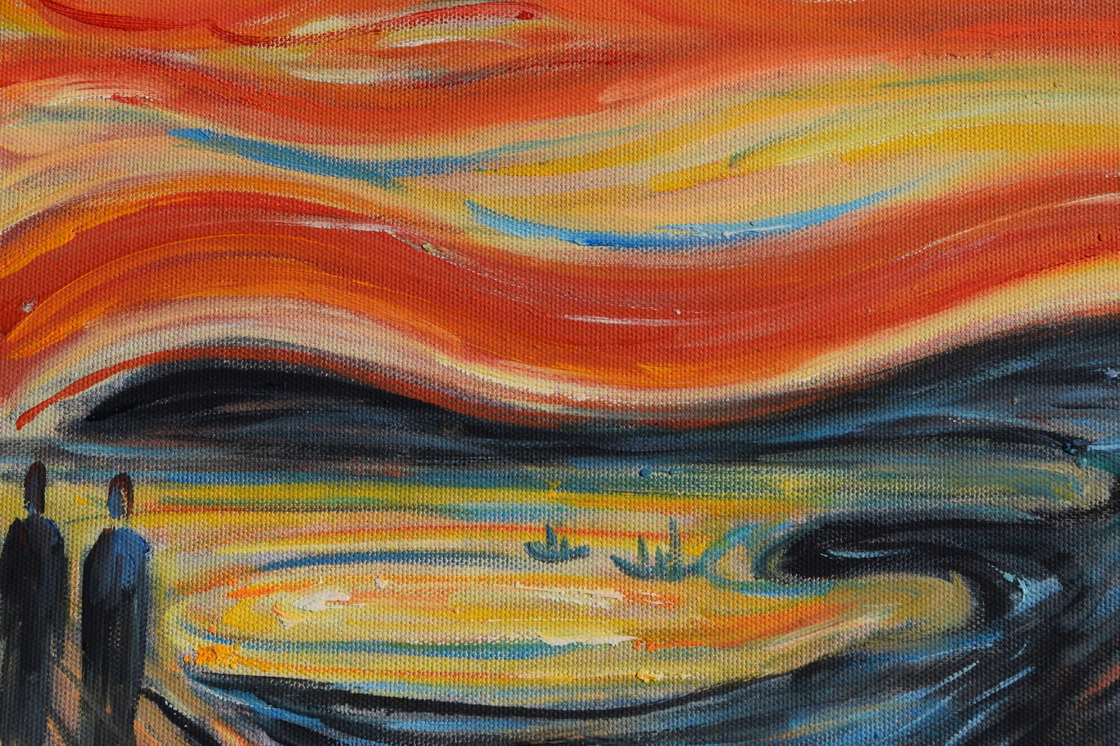 EDWARD MUNCH the Scream Oil Painting Reproduction Hand Made - Etsy