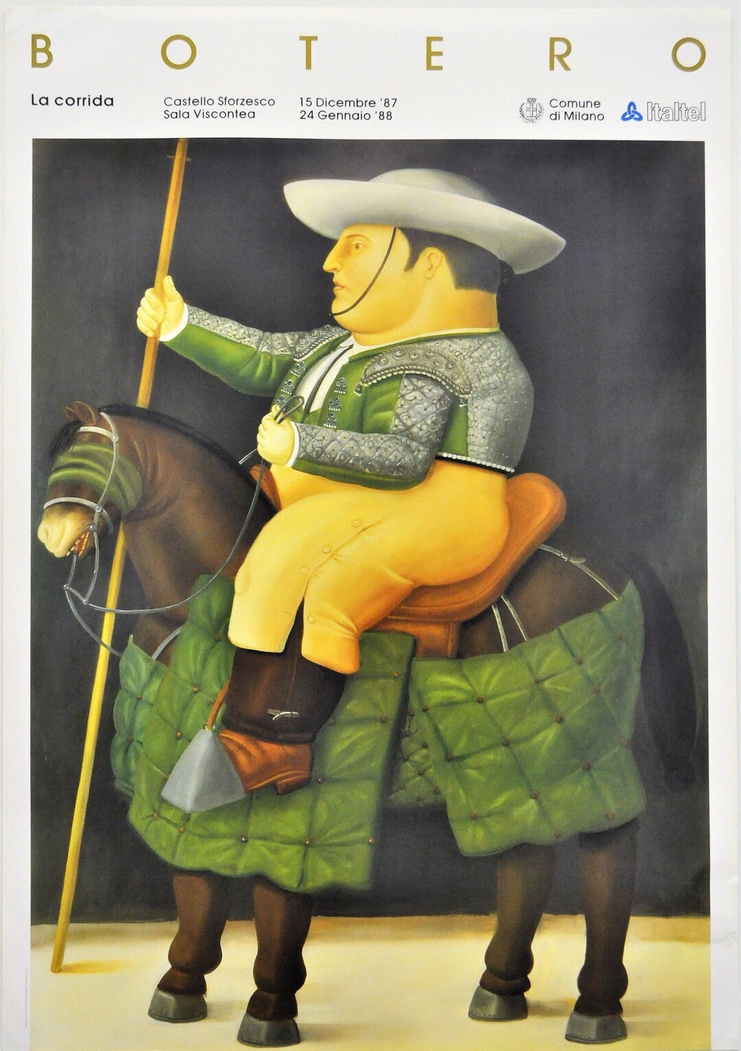 BOTERO FERNANDO Original Vintage Poster of picadores the Bullfight Year ...