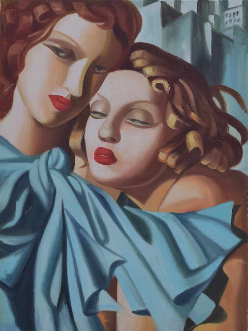 TAMARA DE LEMPICKA the Girls Oil Painting - Etsy