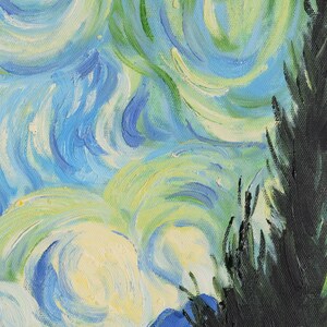 VINCENT VAN GOGH cornfield With Cypress to the Right Hand Made Oil ...