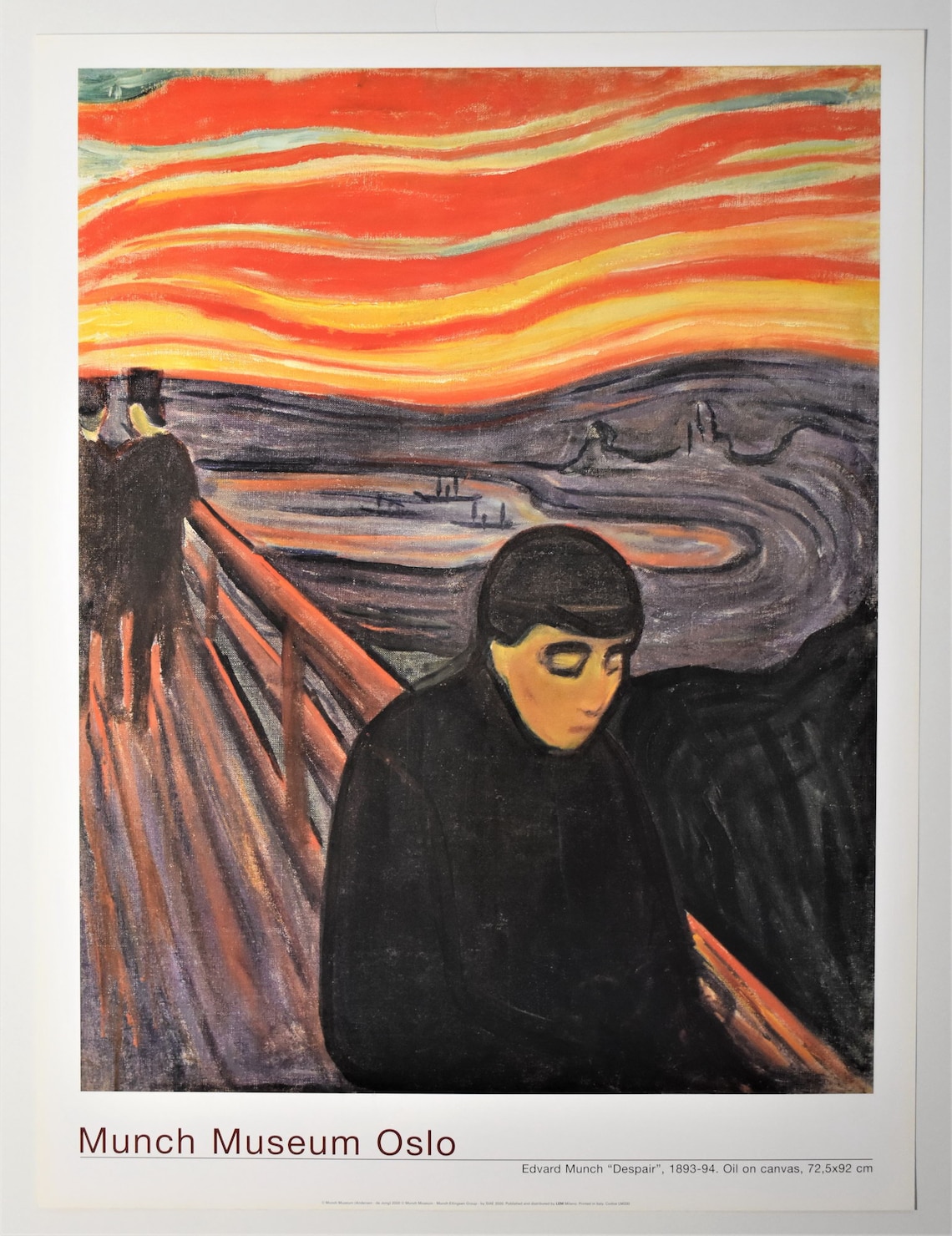 EDWARD MUNCH Despair Original Vintage Poster - Etsy.de