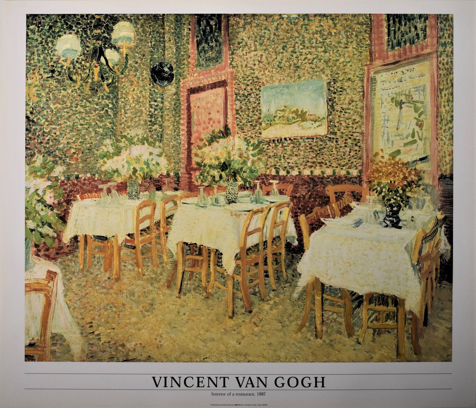 VINCENT VAN GOGH interior of a Restaurant - Etsy