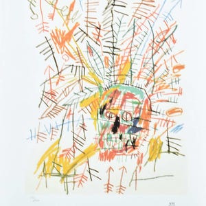 JEAN MICHEL BASQUIAT untitled Lithography L.E. 250/500 Numbered and ...