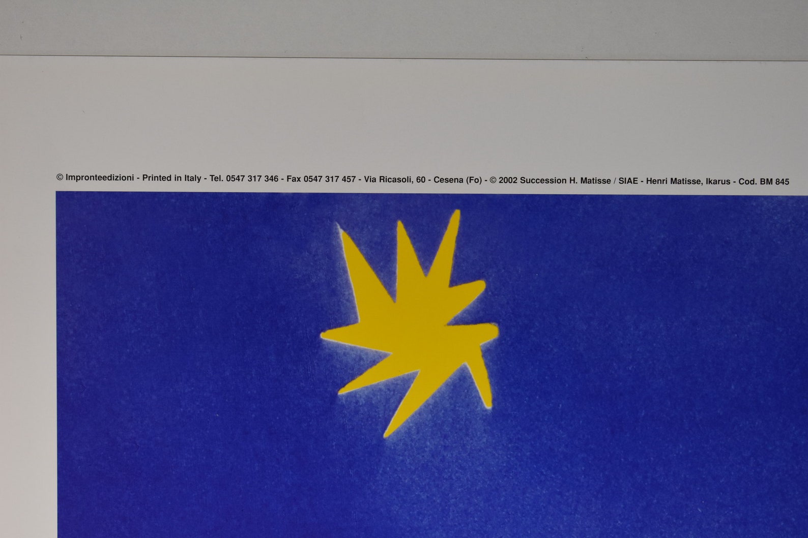 HENRI MATISSE icarus Original Vintage Poster - Etsy