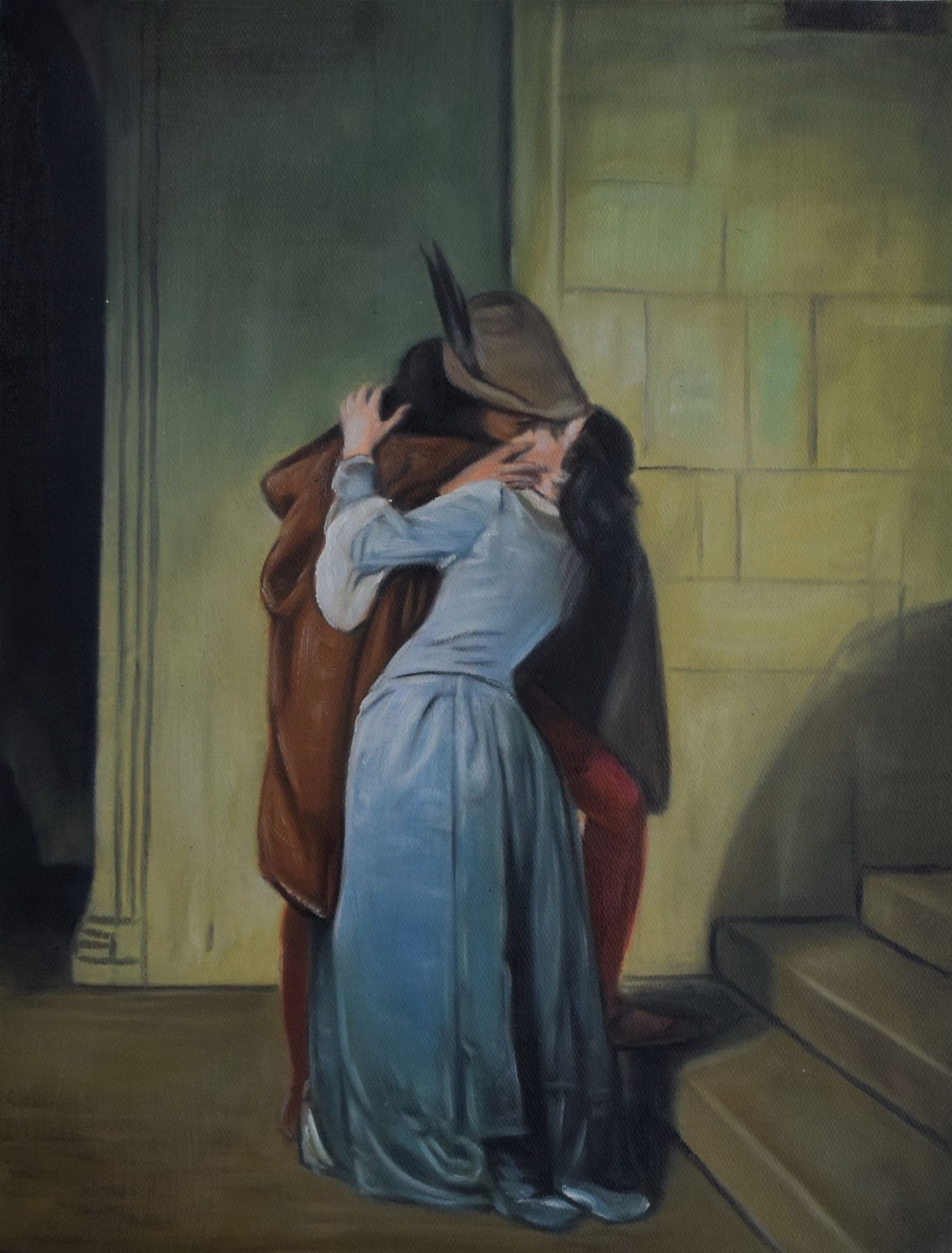 FRANCESCO HAYEZ the Kiss Oil Painting Reproduction Hand Made - Etsy