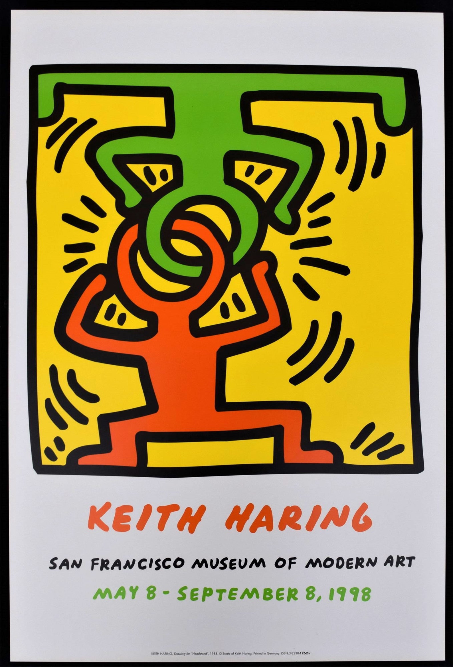 KEITH HARING headstand Original Vintage Poster - Etsy