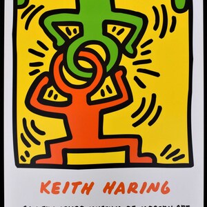 KEITH HARING headstand Original Vintage Poster Exhibition S. Francisco ...