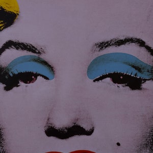 ANDY WARHOL orange Marilyn Original Vintage Poster Authorized by A ...