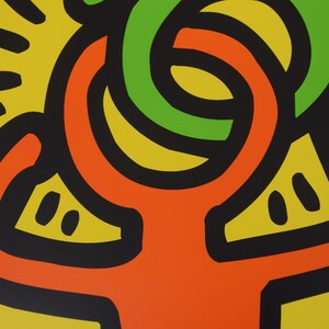 KEITH HARING headstand Original Vintage Poster Exhibition S. Francisco ...