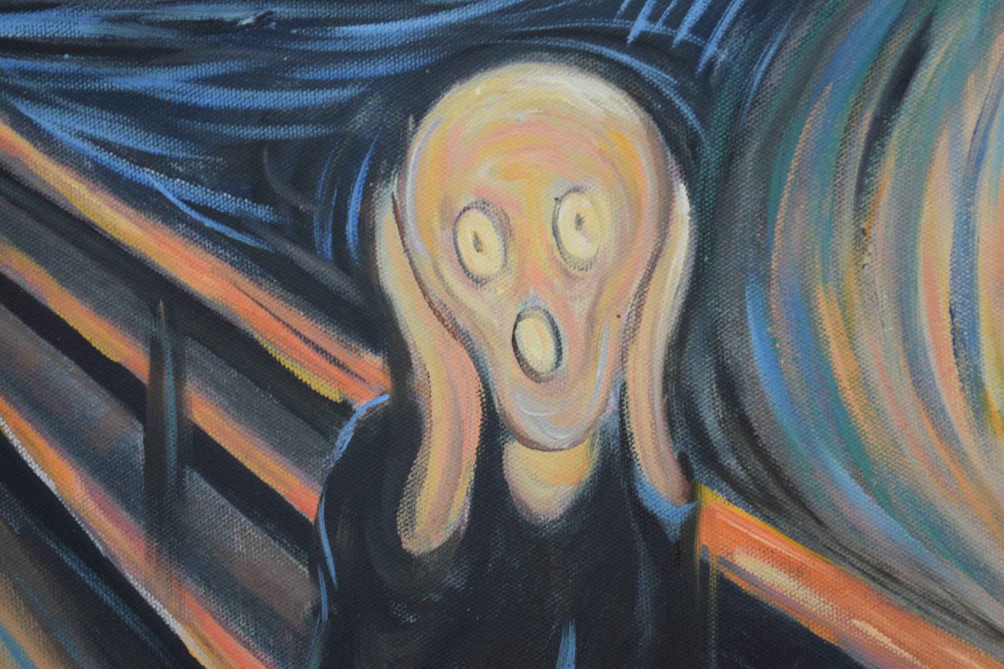 EDWARD MUNCH the Scream Oil Painting Reproduction Hand Made 50x40 Cm - Etsy