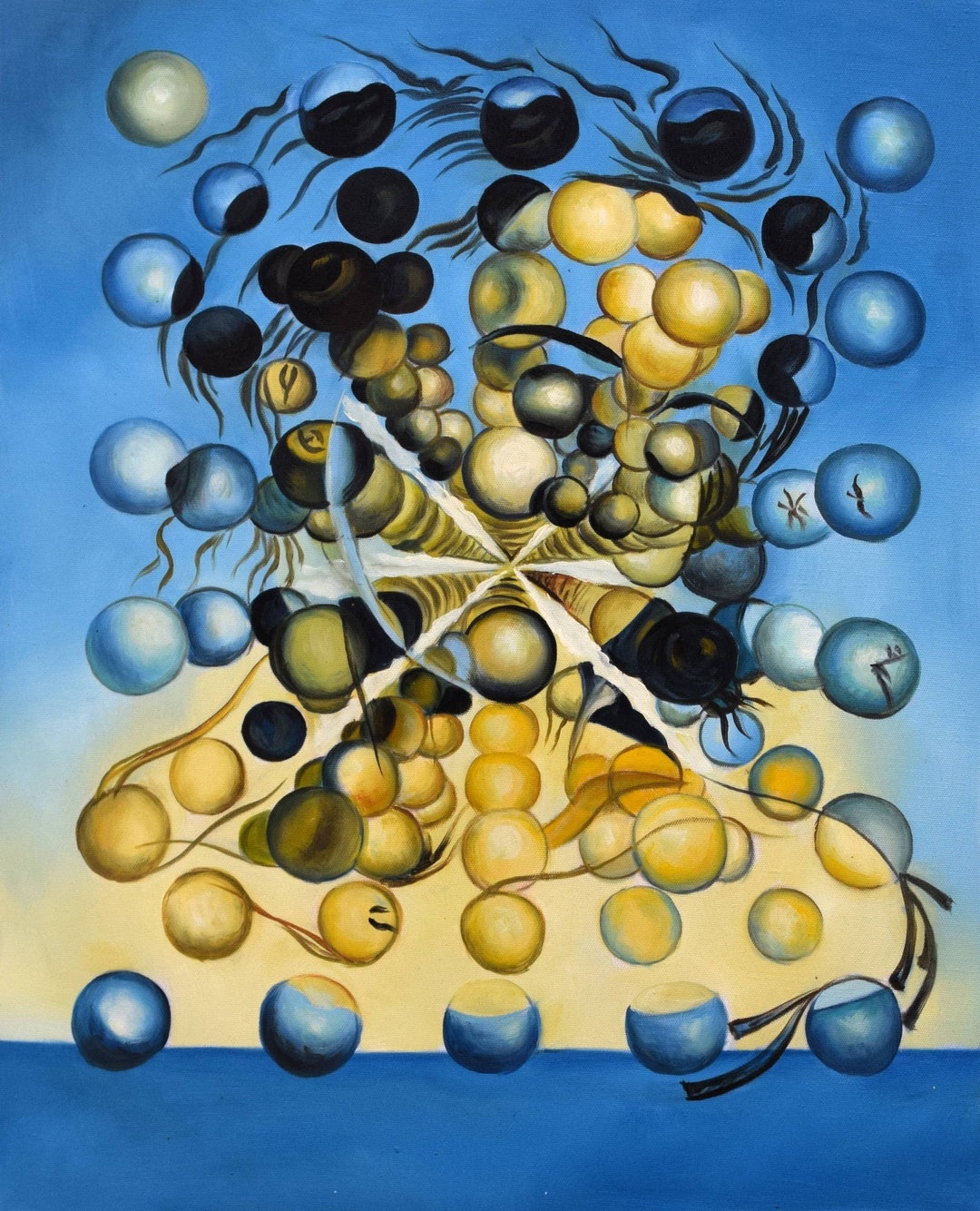 SALVADOR DALI' galatea of the Spheres Handmade Oil Painting ...