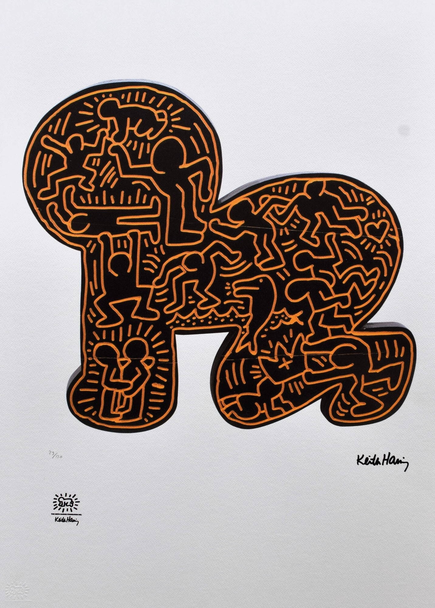 KEITH HARING baby L.E. 29/150 Original Lithography K. Haring Foundation ...