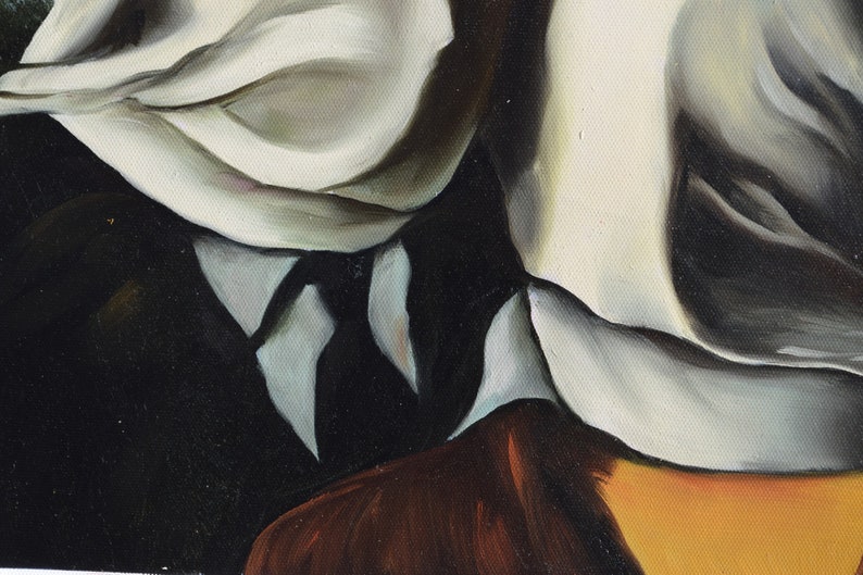 RENE' MAGRITTE the Lovers I Oil Painting Reproduction Hand Made - Etsy
