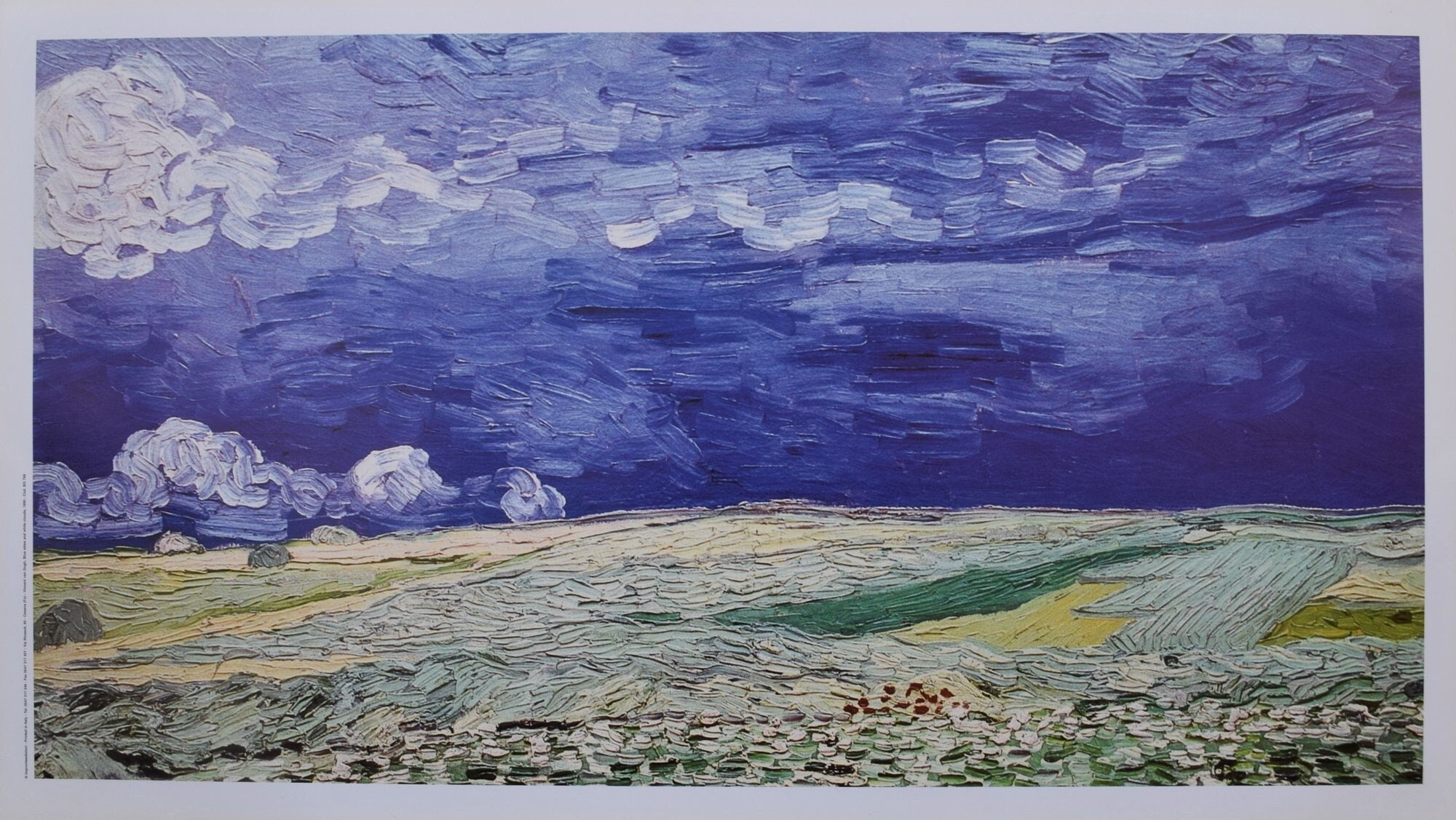 VINCENT VAN GOGH blue Skyes and White Clouds - Etsy