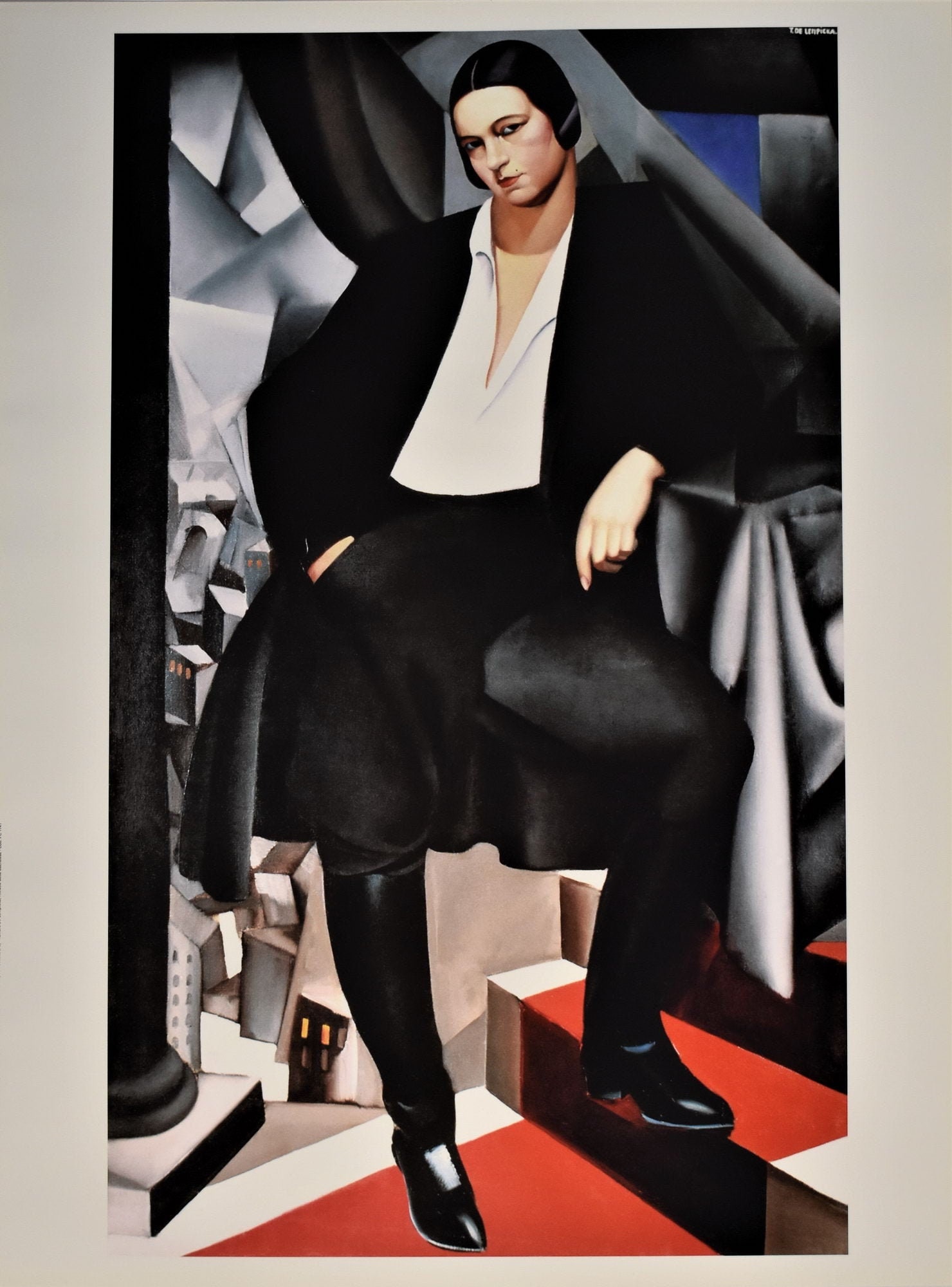 TAMARA DE LEMPICKA portrait of Duchess De La Salle Original Poster Year ...