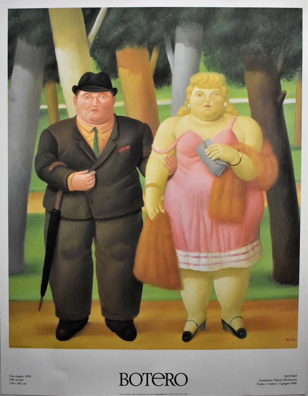 BOTERO FERNANDO a Couple Original Vintage Poster Year 1999 - Etsy