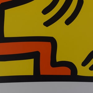 KEITH HARING headstand Original Vintage Poster Exhibition S. Francisco ...