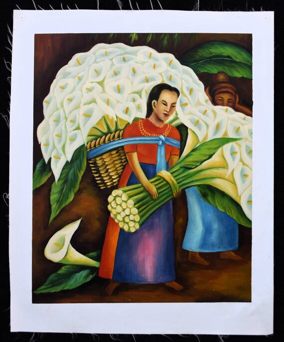 Diego Rivera Flower Paintings