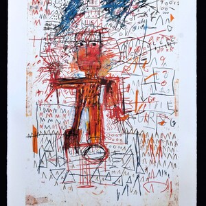 JEAN MICHEL BASQUIAT untitled Lithography L.E. 90/300 Numbered and ...