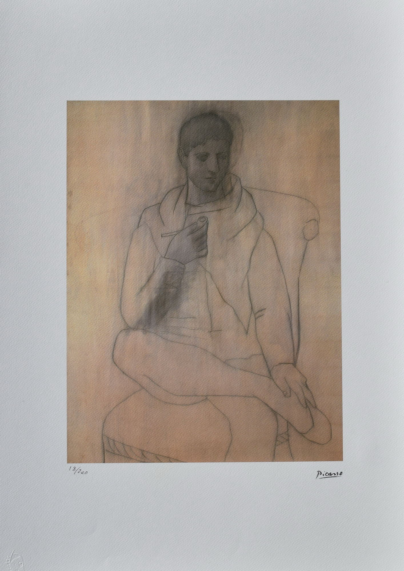 PABLO PICASSO boy Sitting L.E. 18/200 Original - Etsy