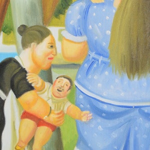 FERNANDO BOTERO the Family Oil Painting Reproduction Hand Made - Etsy