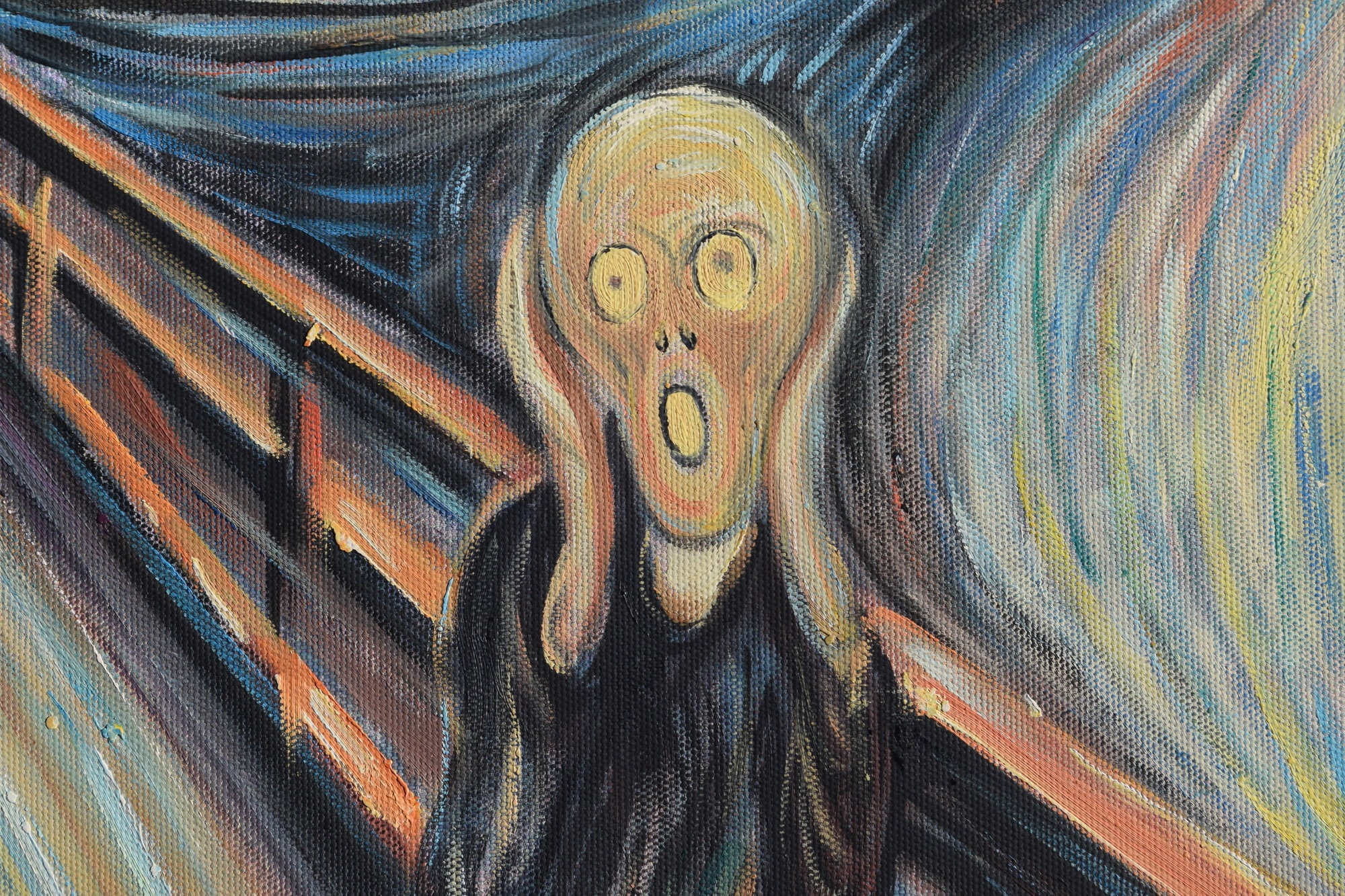 EDWARD MUNCH the Scream Oil Painting Reproduction Hand Made - Etsy