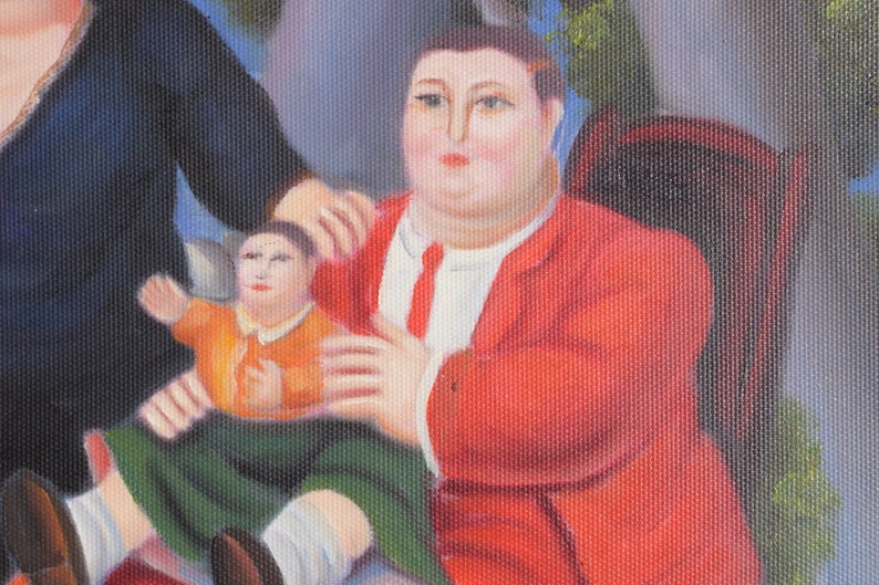 FERNANDO BOTERO the Family Oil Painting - Etsy