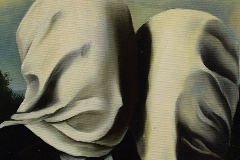 RENE' MAGRITTE the Lovers I Oil Painting Reproduction Hand Made - Etsy