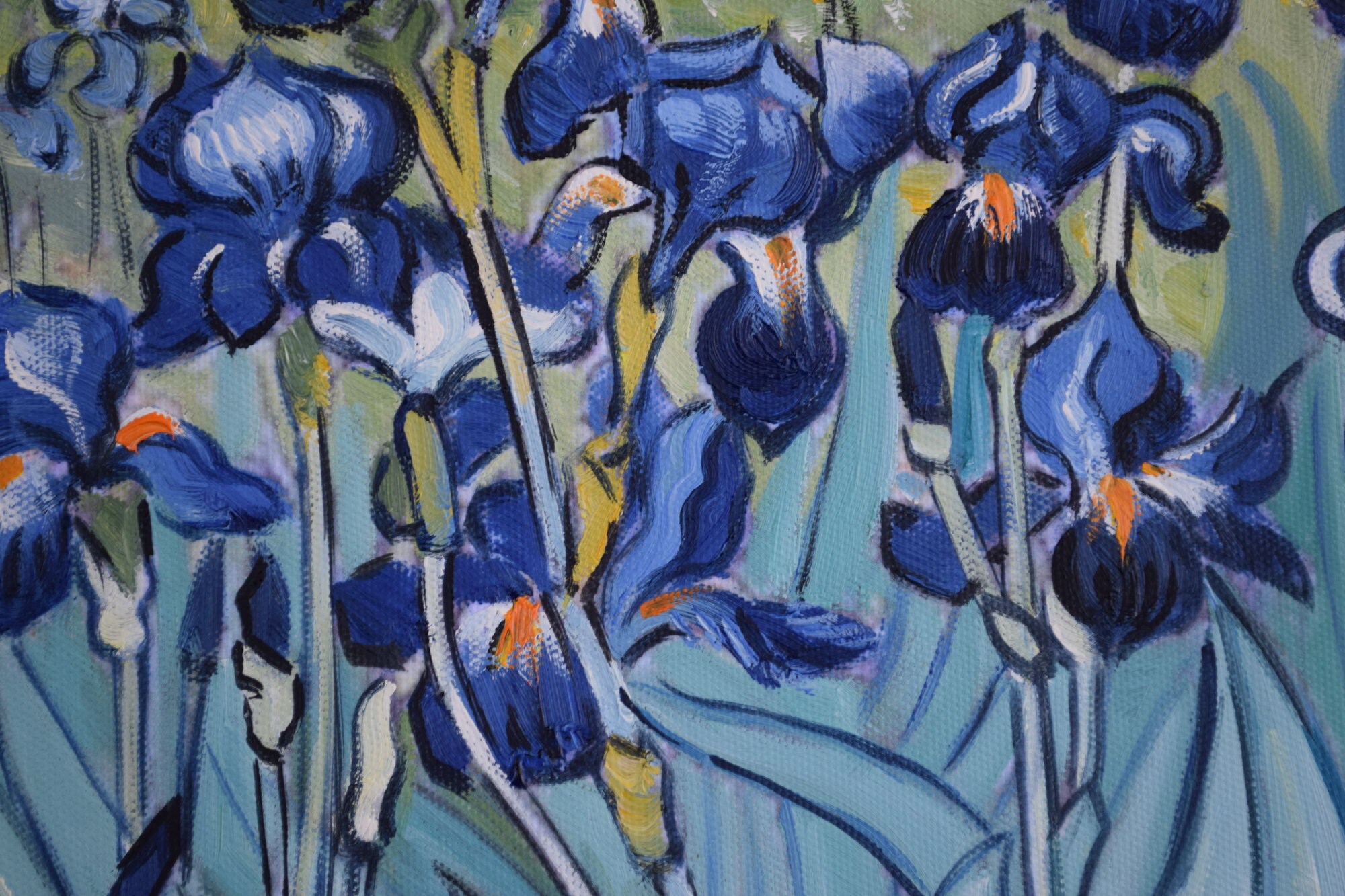 Vincent Van Gogh iris Oil Painting - Etsy