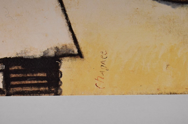 MARC CHAGALL Der Geiger Original Vintage Poster Druckjahr 2002 - Etsy.de