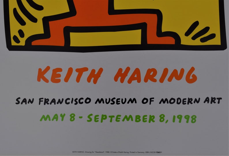 KEITH HARING headstand Original Vintage Poster - Etsy