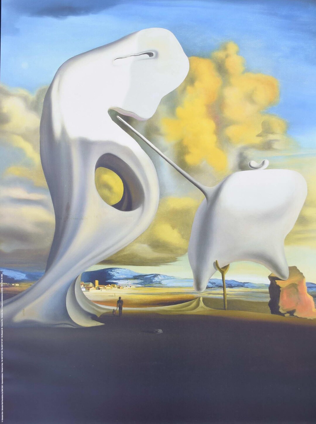 SALVADOR DALI' millet's Architectural Angelus Original Vintage Poster ...