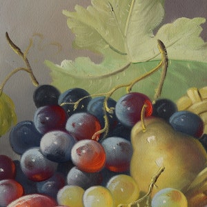 STILL LIFE table With Fruit Hand Made Oil Painting - Etsy