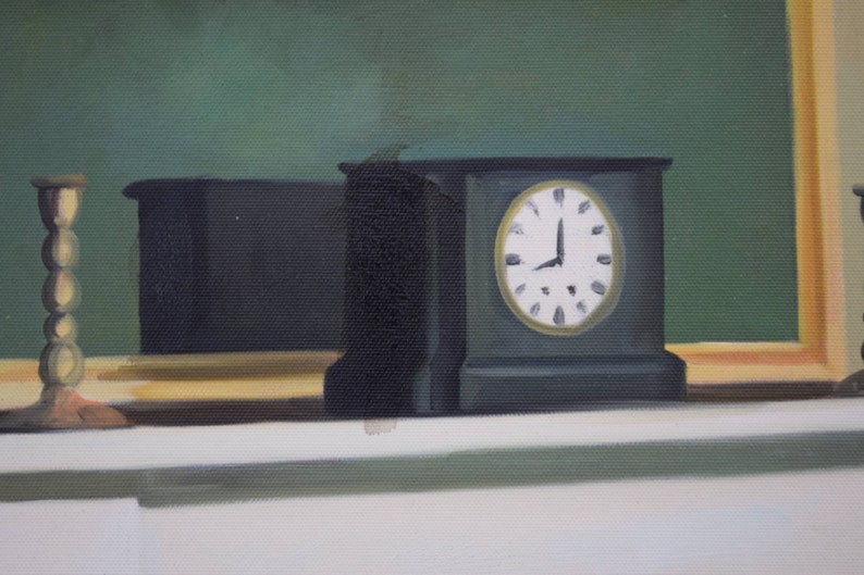 RENE' MAGRITTE time Transfixed Oil Painting Reproduction Hand Made ...