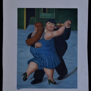 FERNANDO BOTERO the Dancers B Oil Painting Reproduction Hand Made - Etsy