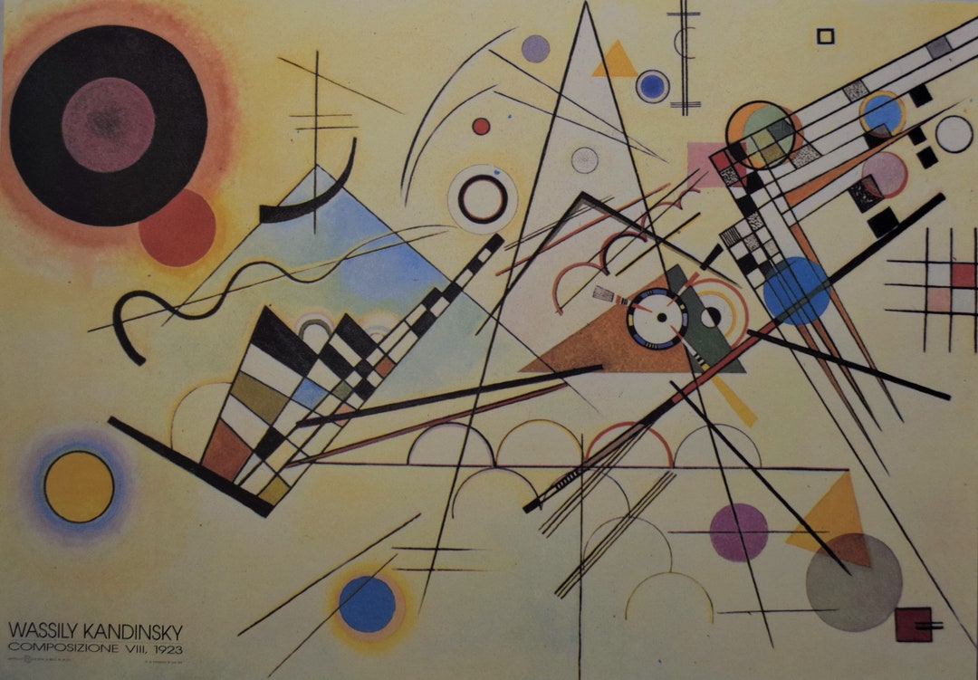 VASSILIJ KANDINSKY composition Viii Original Vintage Poster Year 1991 ...